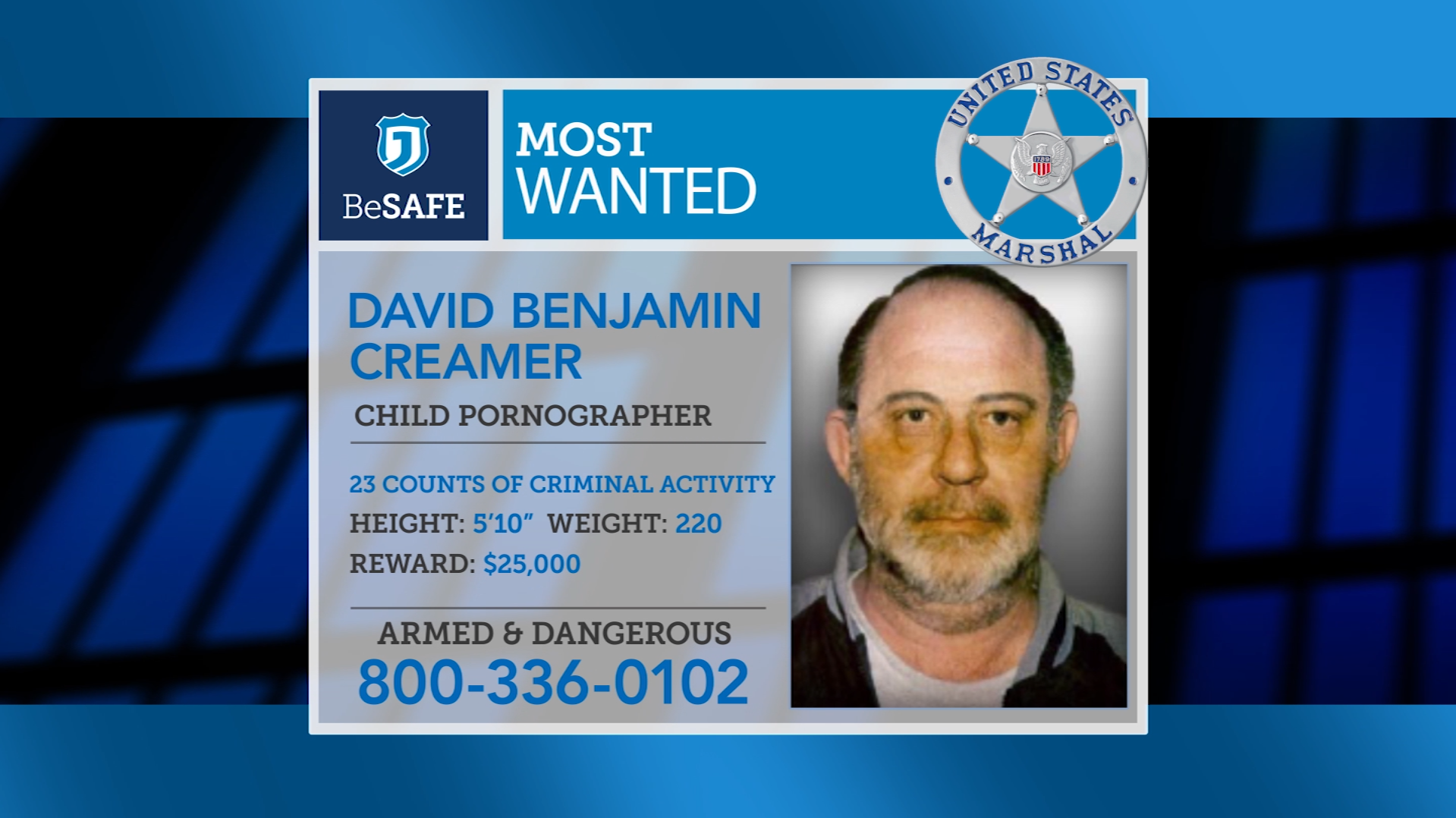 David Benjamin Creamer | Wanted | True Crime Network